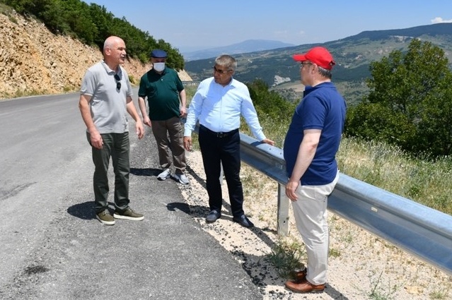 Vali Gürel ve milletvekili Ünal, Keltepe bölgesinde incelemelerde ...